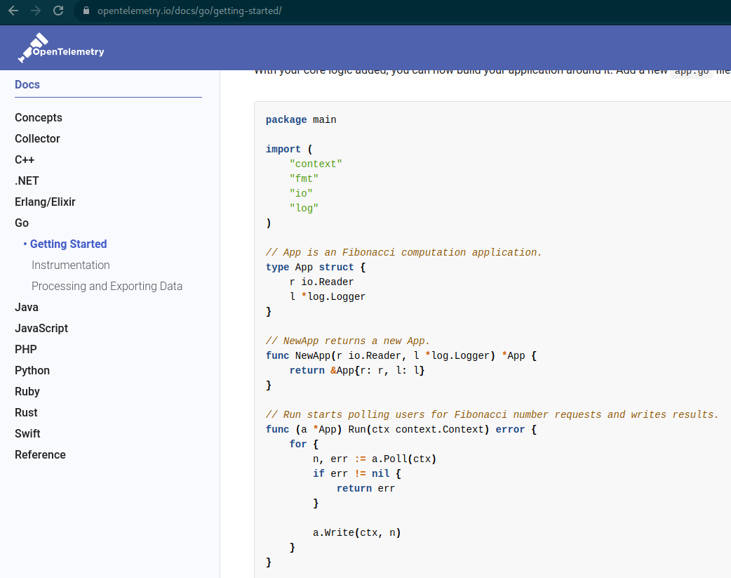 Getting Started Guide Golang Error On · Issue 2375