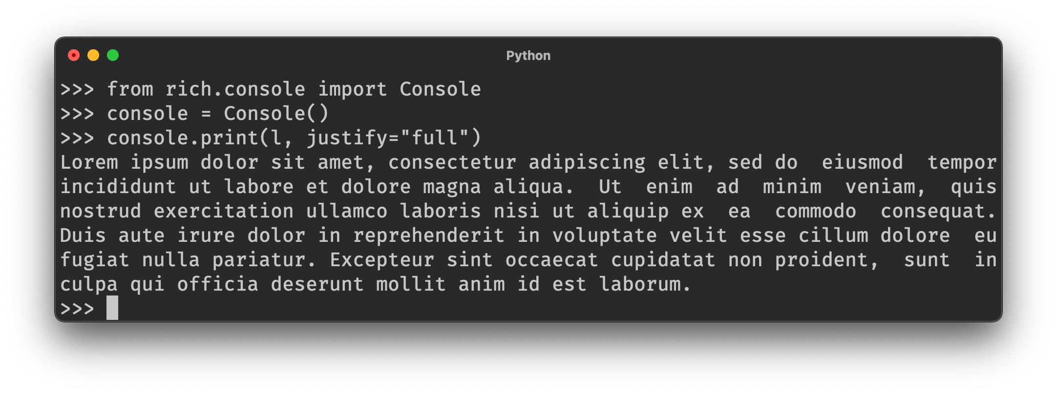 `rich.pretty.install()` causes misalignment of tabular data · Issue ...