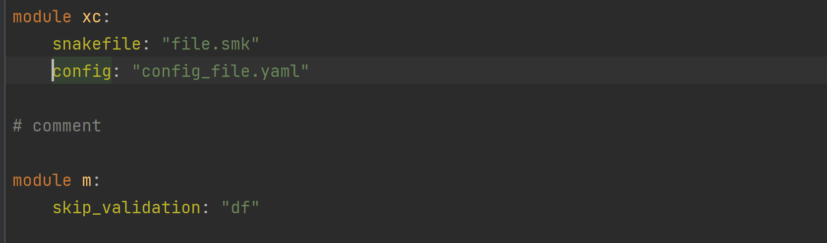 Support modules and use in statement mover · Issue #406 · JetBrains-Research/snakecharm · GitHub