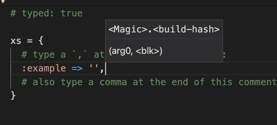 Don't suggest ` . ` in completion items · Issue #6944 · sorbet/sorbet · GitHub