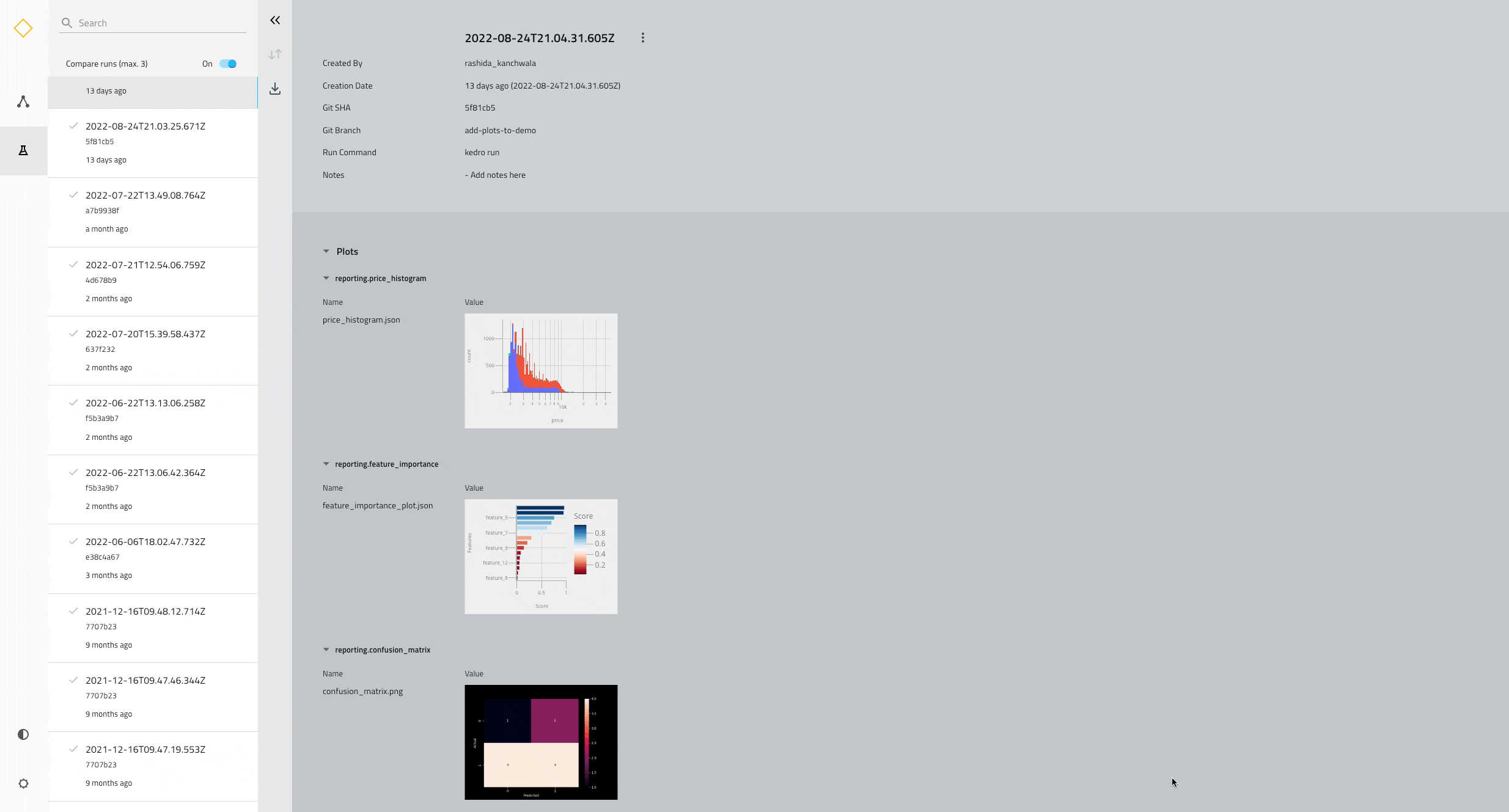 Explore lazy loading results in the experiment tracking view · Issue #1005 · kedro-org/kedro-viz ...