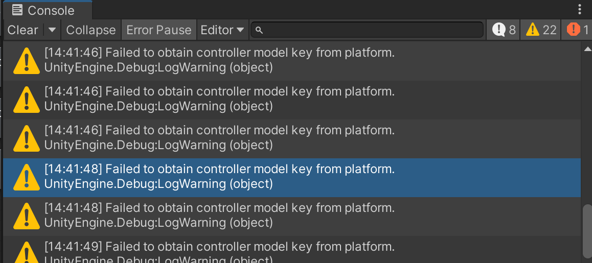 Failed To Obtain Controller Model Key From Platform Spams On Hl2 · Issue 11052 · Microsoft