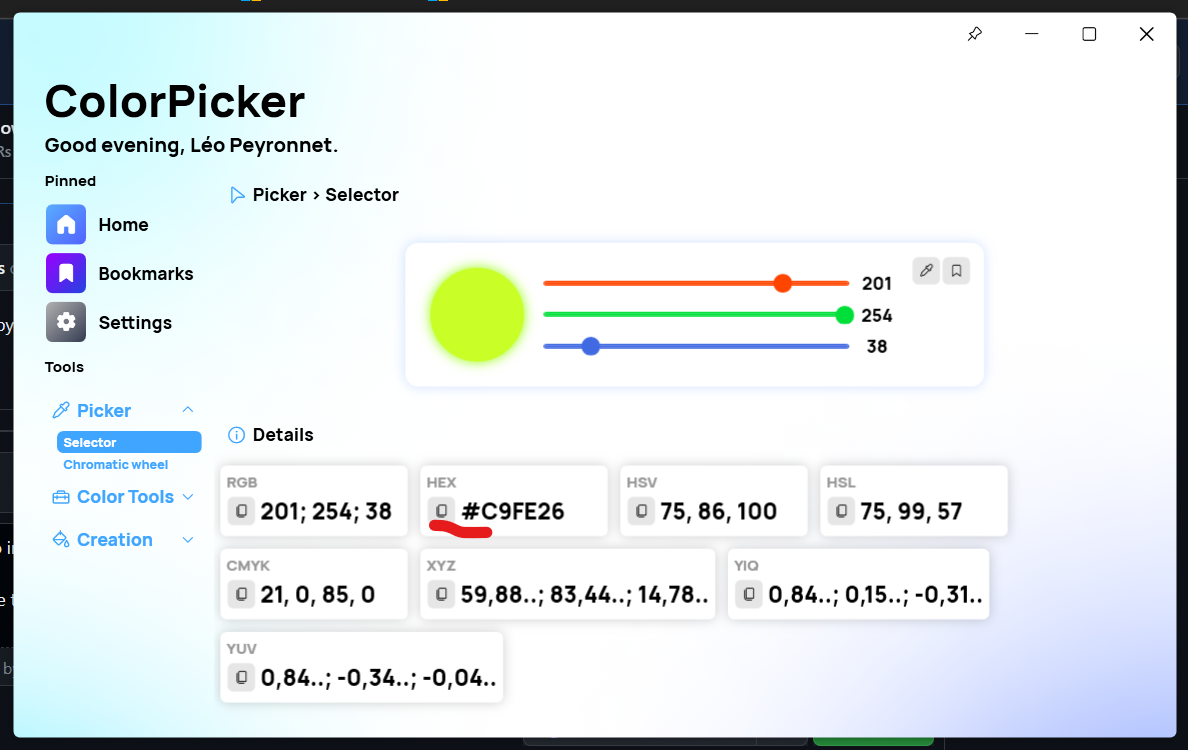 [Misc] How to pick a color? · Issue #264 · Leo-Corporation/ColorPicker · GitHub