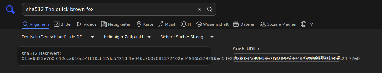 [theme] hash-plugin: sha512 values overwrite the answers box · Issue #710 · searxng/searxng · GitHub