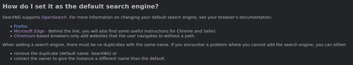 How to add SearXNG to microsoft edge? · searxng searxng · Discussion #1866 · GitHub