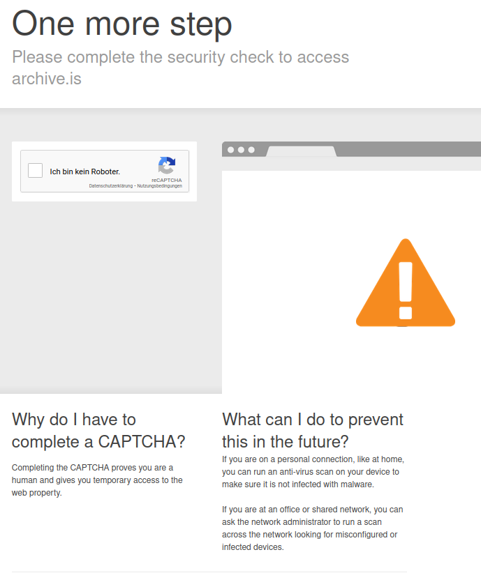 Bug Archiveis Engine Timeout Blocked By Captcha · Issue 2643 · Searxngsearxng · Github 