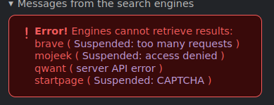 SearXNG does not returns some results from bing and duckduckgo · Issue #2666 · searxng/searxng ...