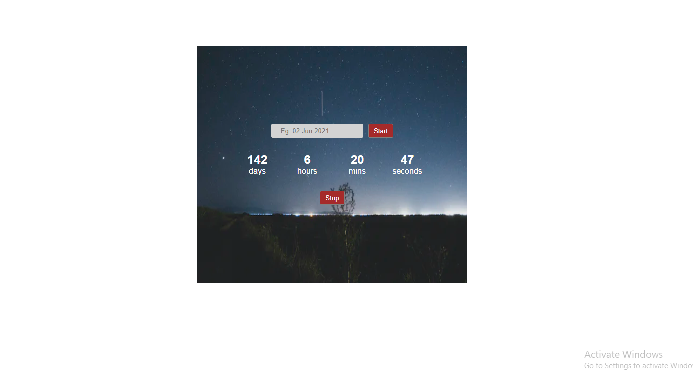 countdown - Codesandbox