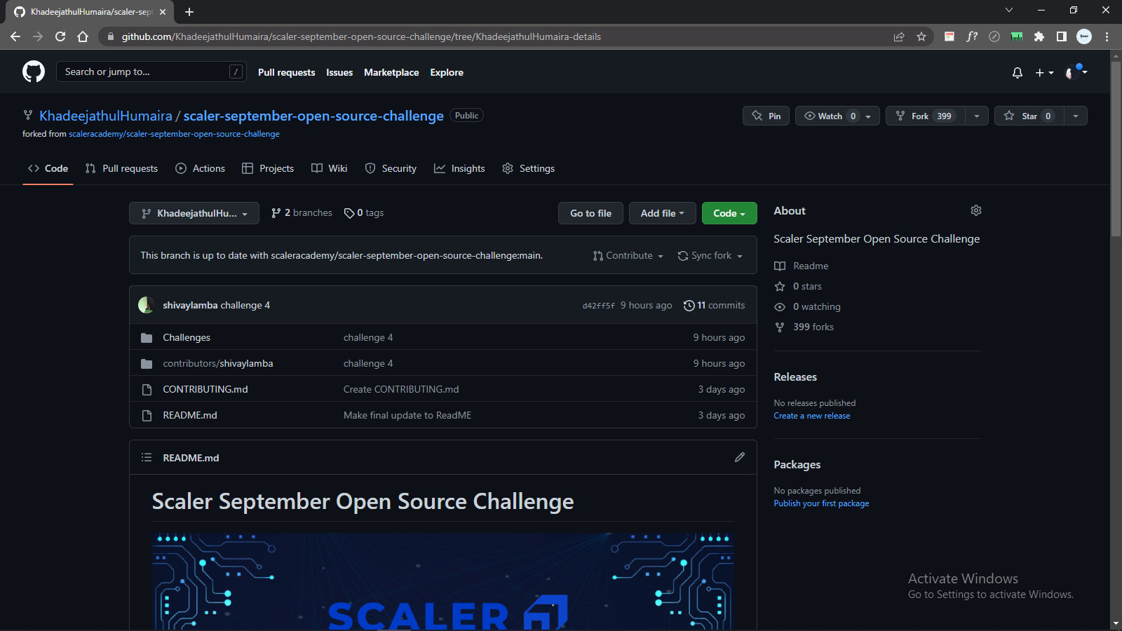 Challenge Day 21 · Issue #400 · scaleracademy/scaler-september-open-source-challenge-2022 · GitHub