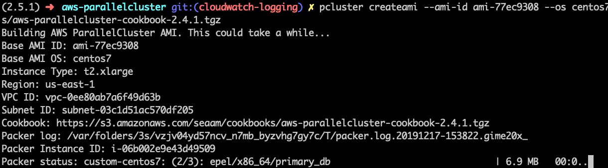 Please Fix The Console Output Of Pcluster Createami · Issue 1562 · Awsaws Parallelcluster