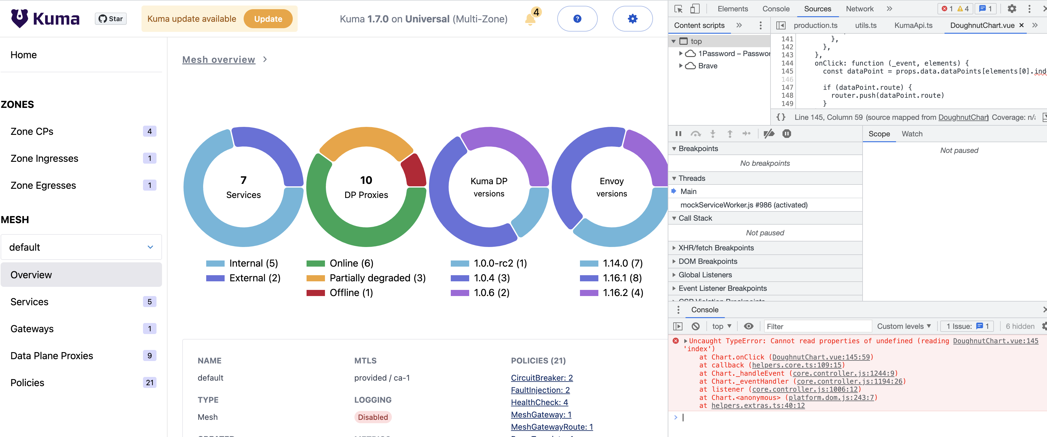 bug: Clicking a doughnut chart before it finishes animating produces a console error · Issue ...