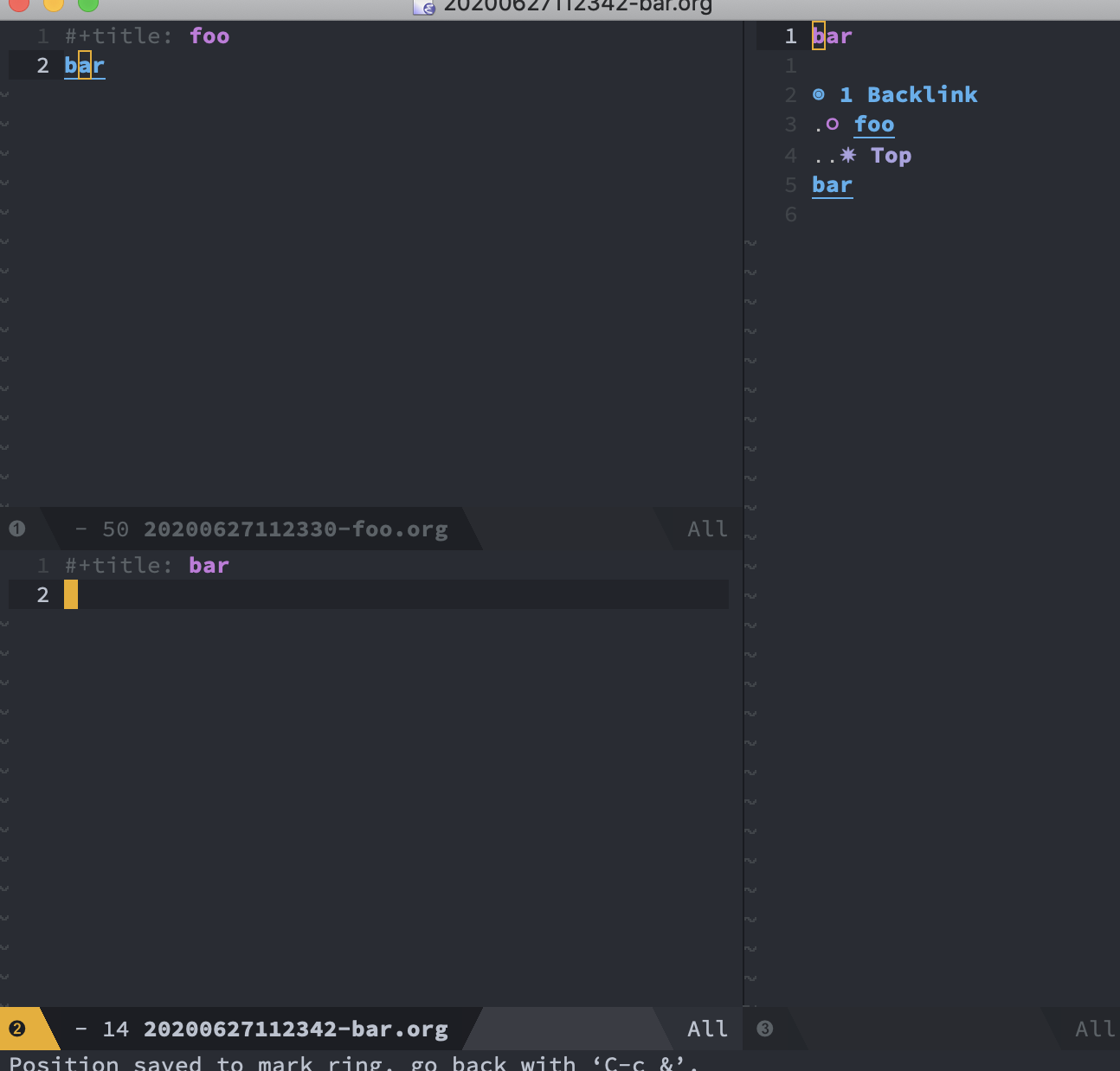 There are no backlinks when org-roam-directory is an app document directory in iCloud. · Issue ...
