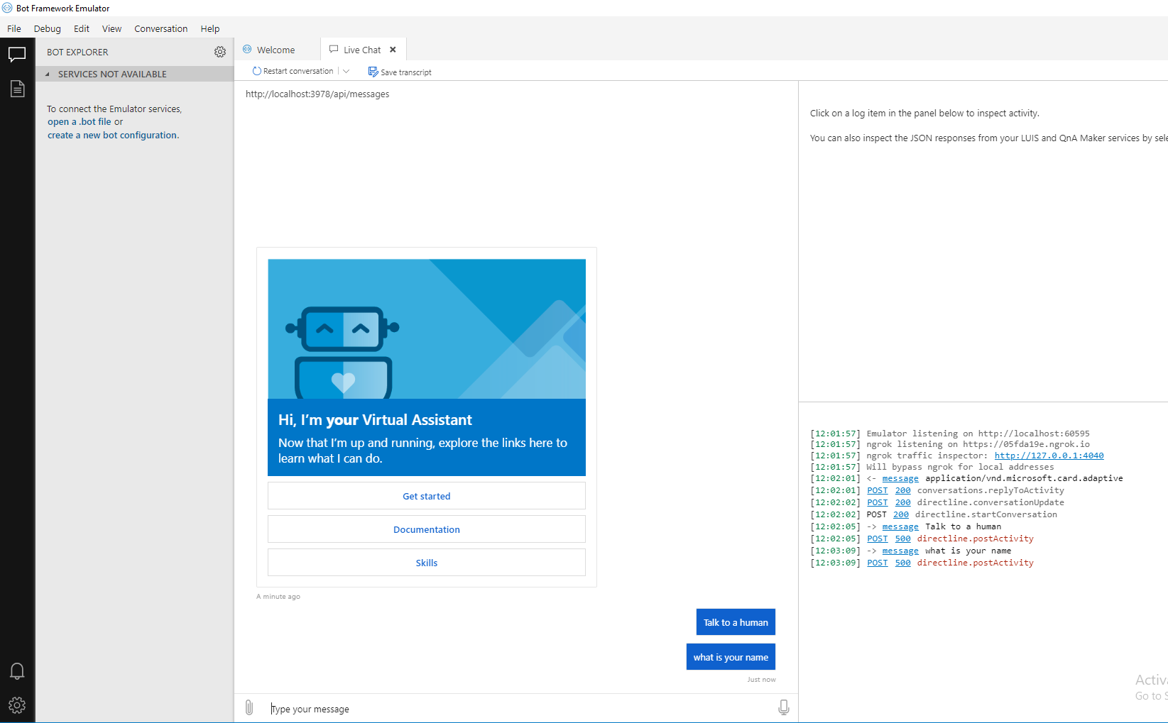 There was an error while connecting the Skill to the Assistant: Error: Some of the cultures ...