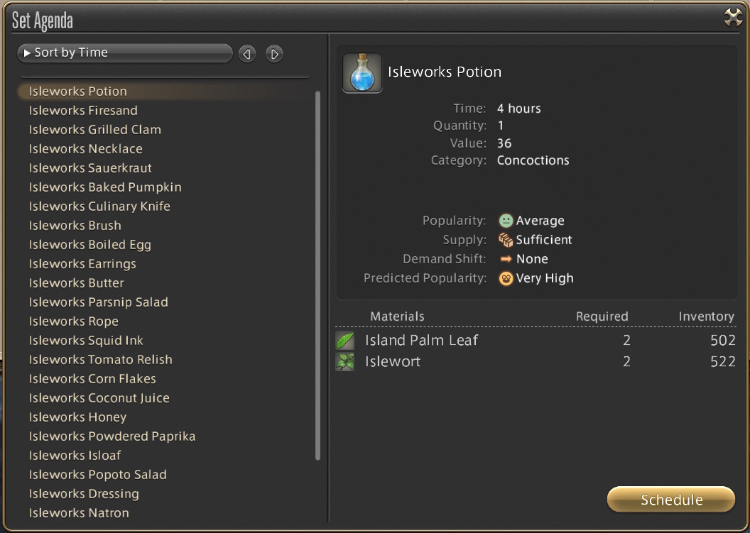 Island Sanctuary - Alphabetize Lists · Issue #1013 · goatcorp/suggestions · GitHub
