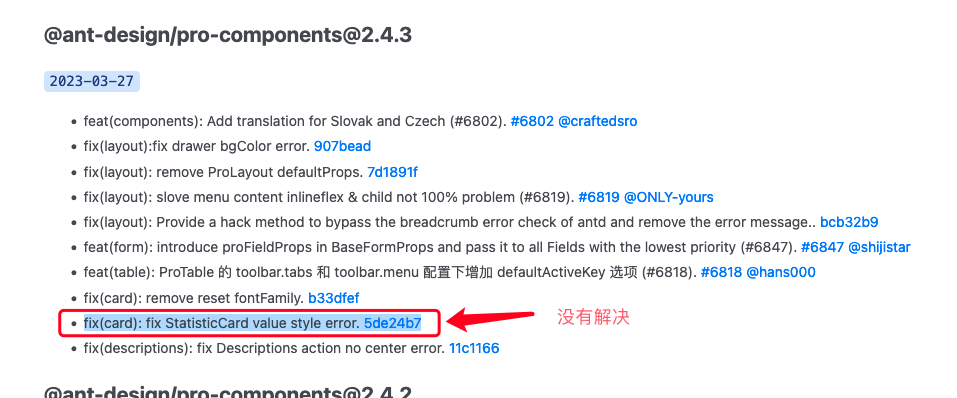 🐛prolayout对StatisticCard样式有影响 [BUG] · Issue #6798 · ant-design/pro-components · GitHub