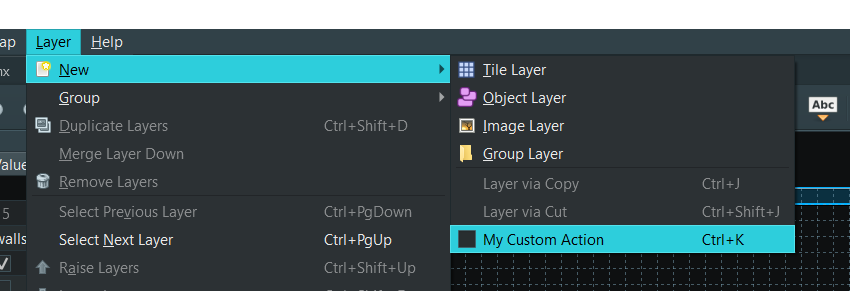 Scripting API extended menus are not shared throughout the editor · Issue #2680 · mapeditor ...