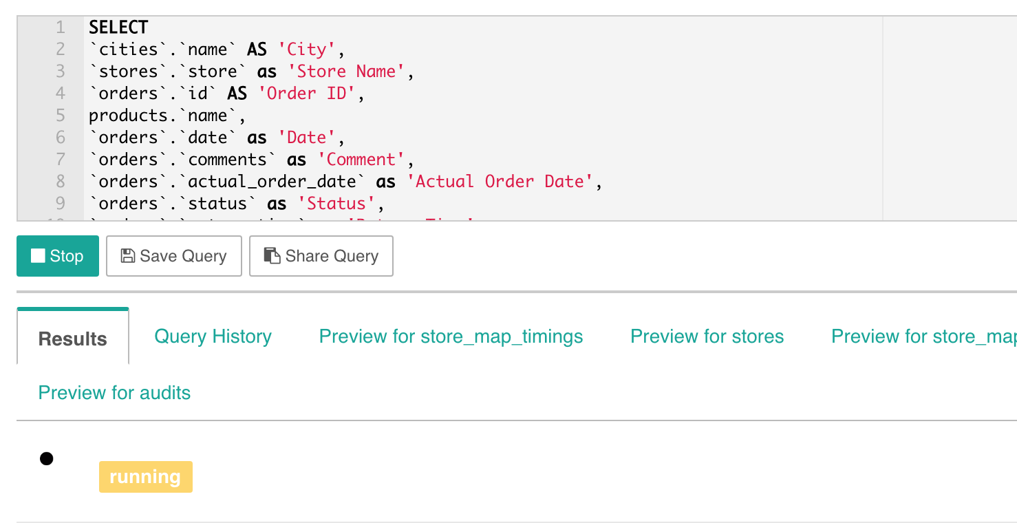 [sql lab] running sql query its continuously running not getting result · Issue #5077 · apache ...