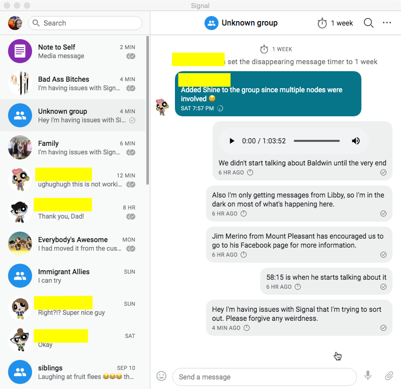 Partially added to group; can't leave it · Issue #3601 · signalapp ...