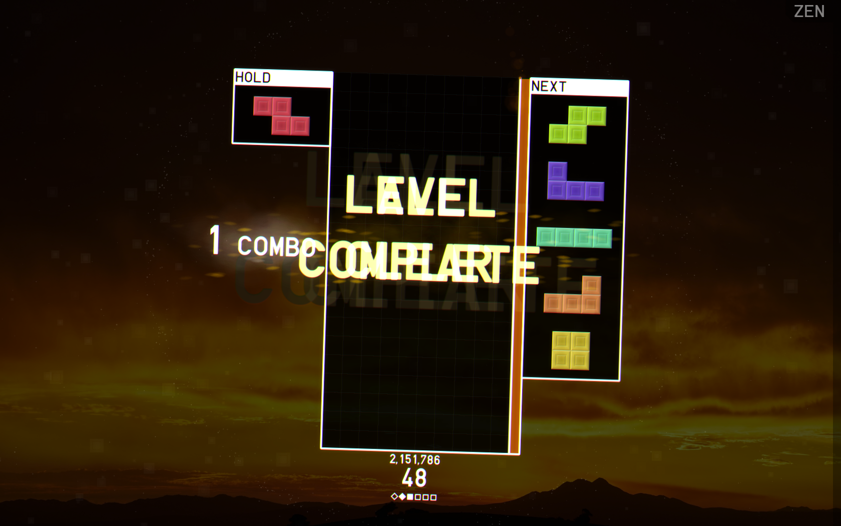All clear and level complete overlap in Zen Mode · Issue #720 · tetrio ...