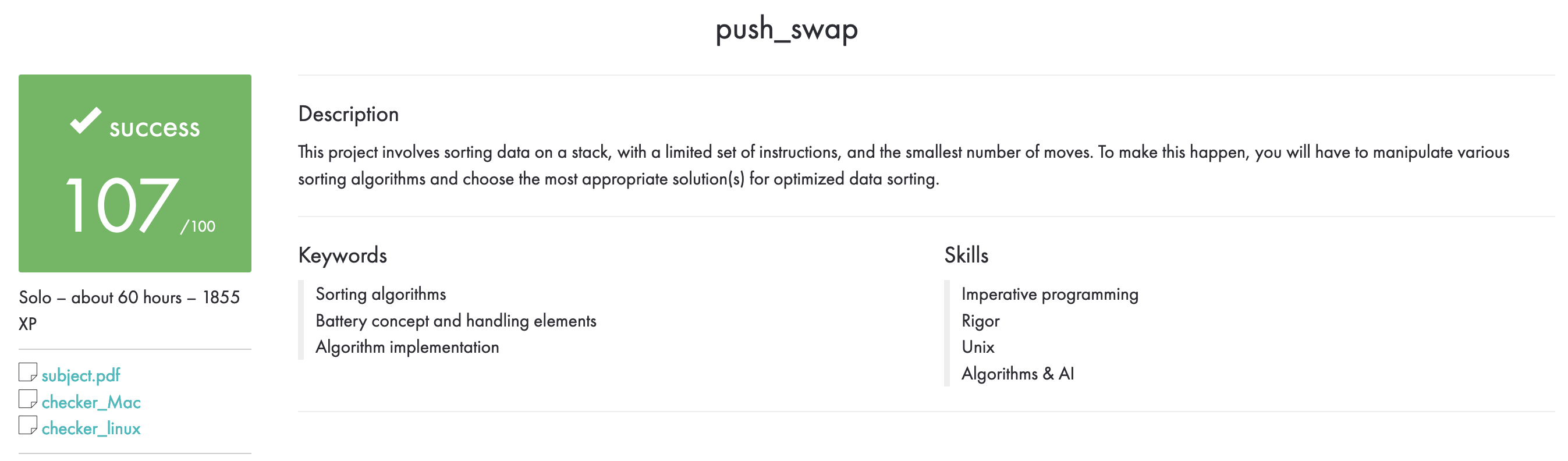 GitHub - Tempest989/Push_Swap: Repository for the 42 Project: Push_Swap
