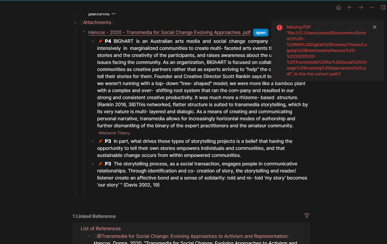 Missing Link To Annotation Pages Of Pdf File · Issue 4121 · Logseqlogseq · Github 