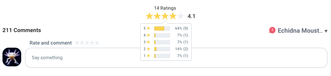 [Feature]: Star Rating · Issue #1796 · walinejs/waline · GitHub