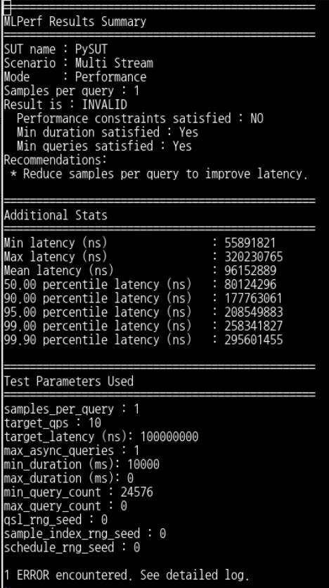 Keep getting invalid Result in MultiStream(tried to change min Sample per queries) · Issue #441 ...