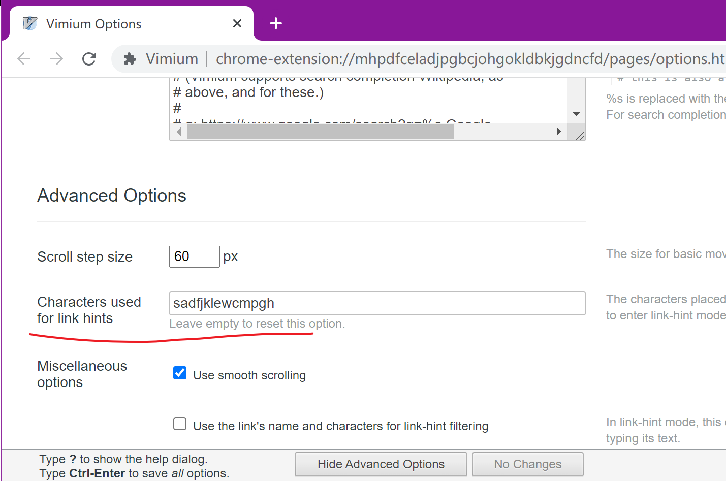 Why doesn't Vimium provide single letters & jumps directly to double letters? · Issue #3955 ...