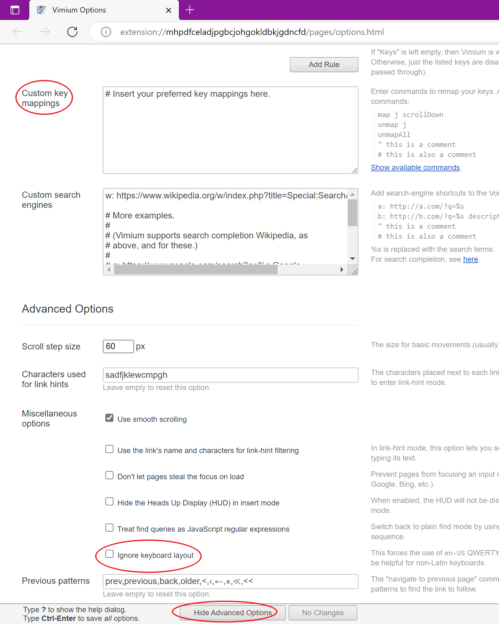 Listen to event.code rather than event.key · Issue #4181 · philc/vimium · GitHub