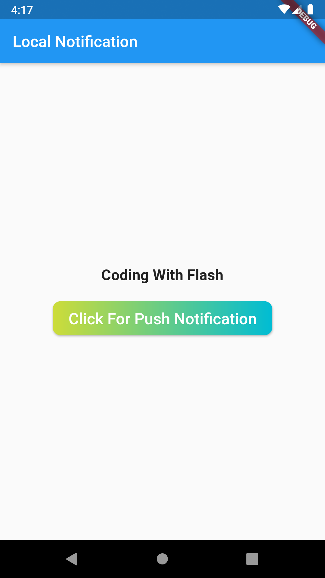 GitHub - vaidehi2701/local_notification: Local Push Notification