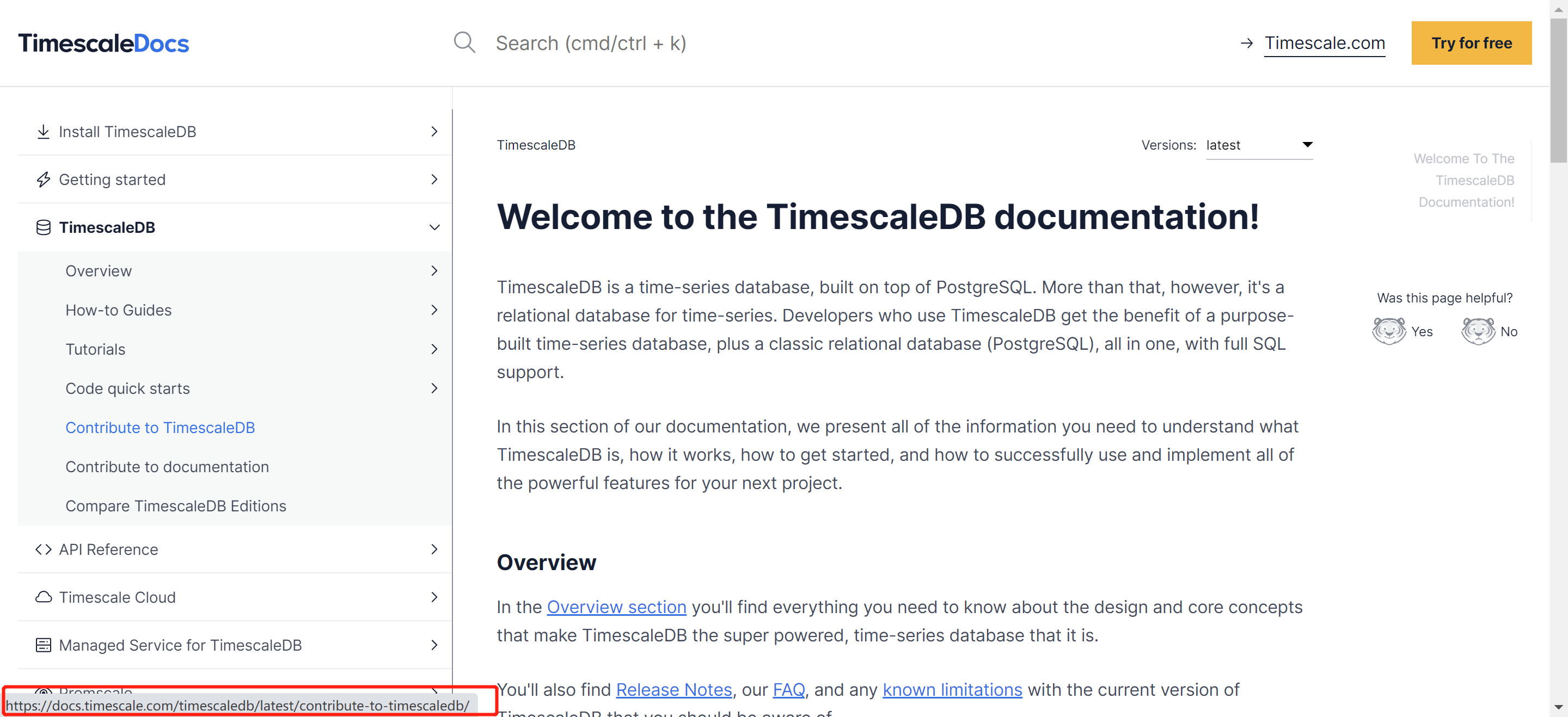 [Feedback]Provide pdf download of documents · Issue #1701 · timescale/docs · GitHub