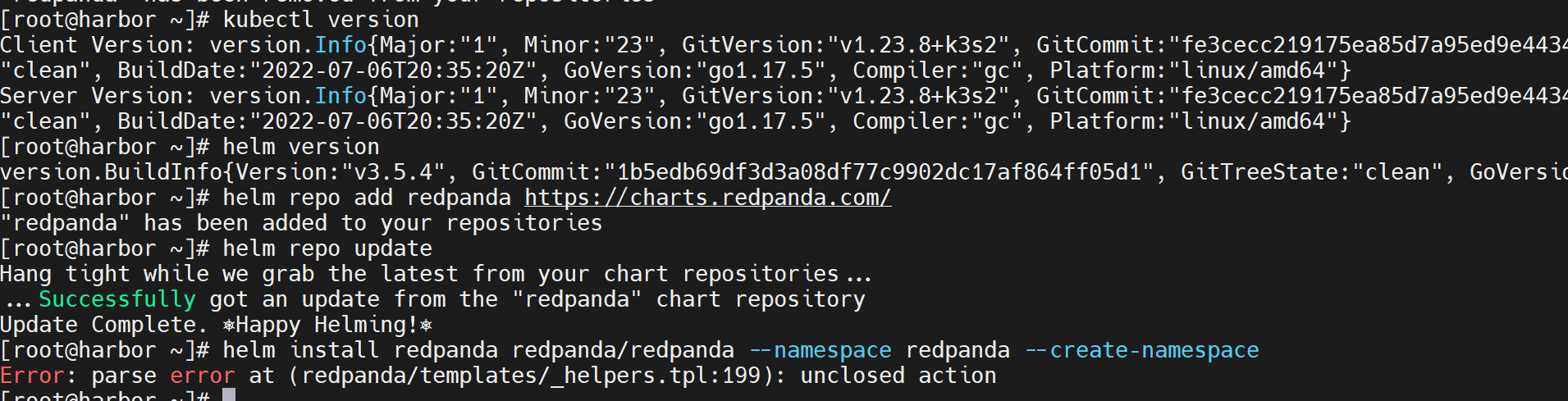 "Use Helm to install Redpanda" has encountered a problem · Issue #7158 · redpanda-data/redpanda ...