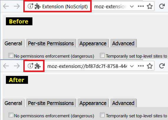 How can I hide moz-extension URL from the start page (or home page) ? · Issue #165 · fastaddons ...