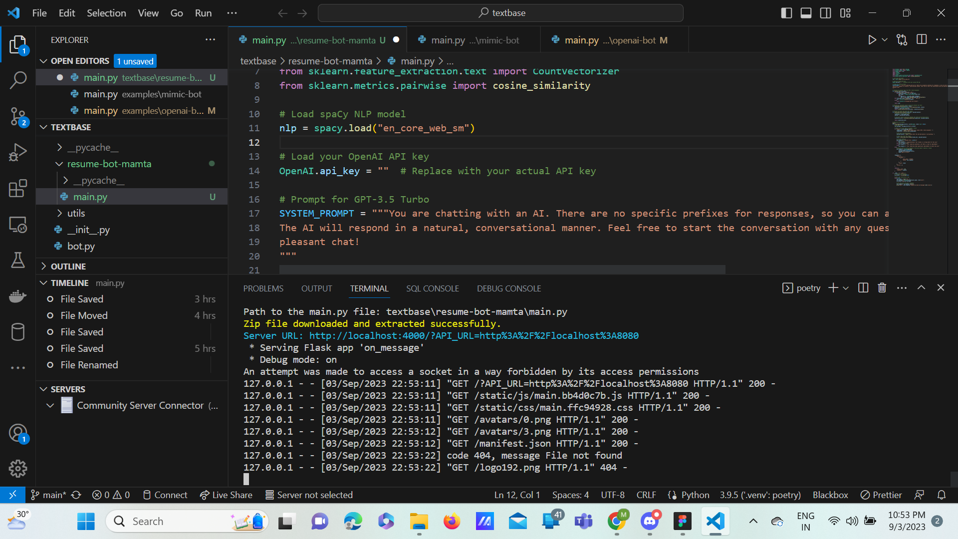 Network Error · Issue 99 · Cofactoryaitextbase · Github 