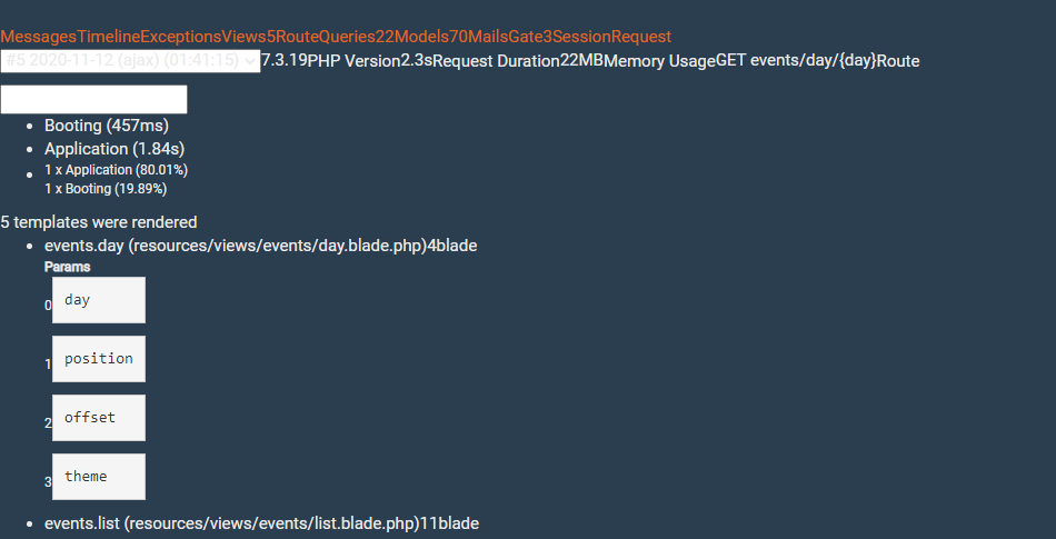 Laravel-debugbar not work in laravel7 · Issue #1078 · barryvdh/laravel-debugbar · GitHub