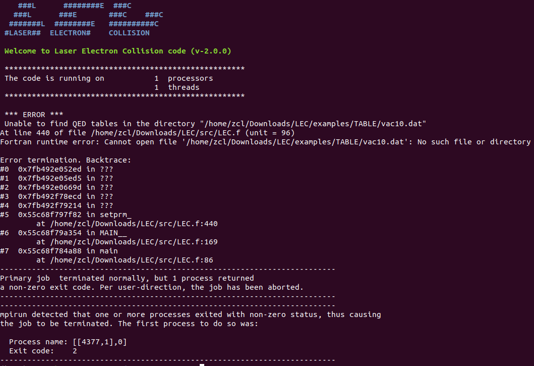 unable to run · Issue #11 · ELI-NP/LEC · GitHub