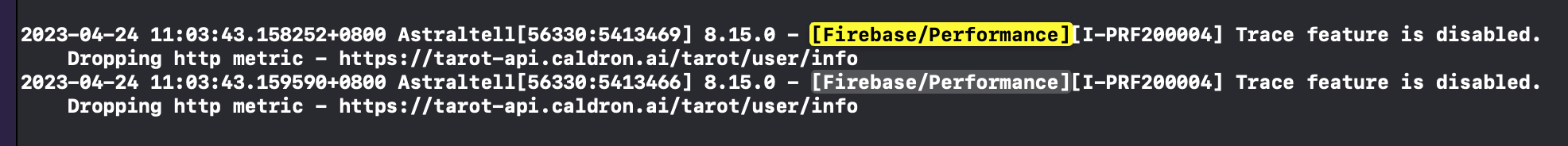 HTTPMetric · Issue #11168 · firebase/firebase-ios-sdk · GitHub
