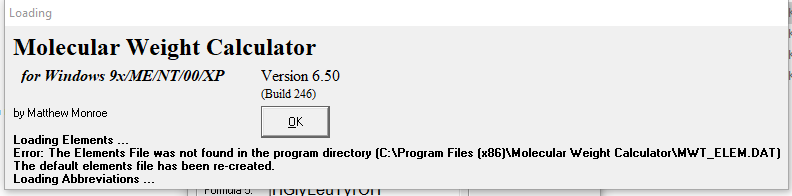 errors on opening after installation · Issue #2 · PNNL-Comp-Mass-Spec ...