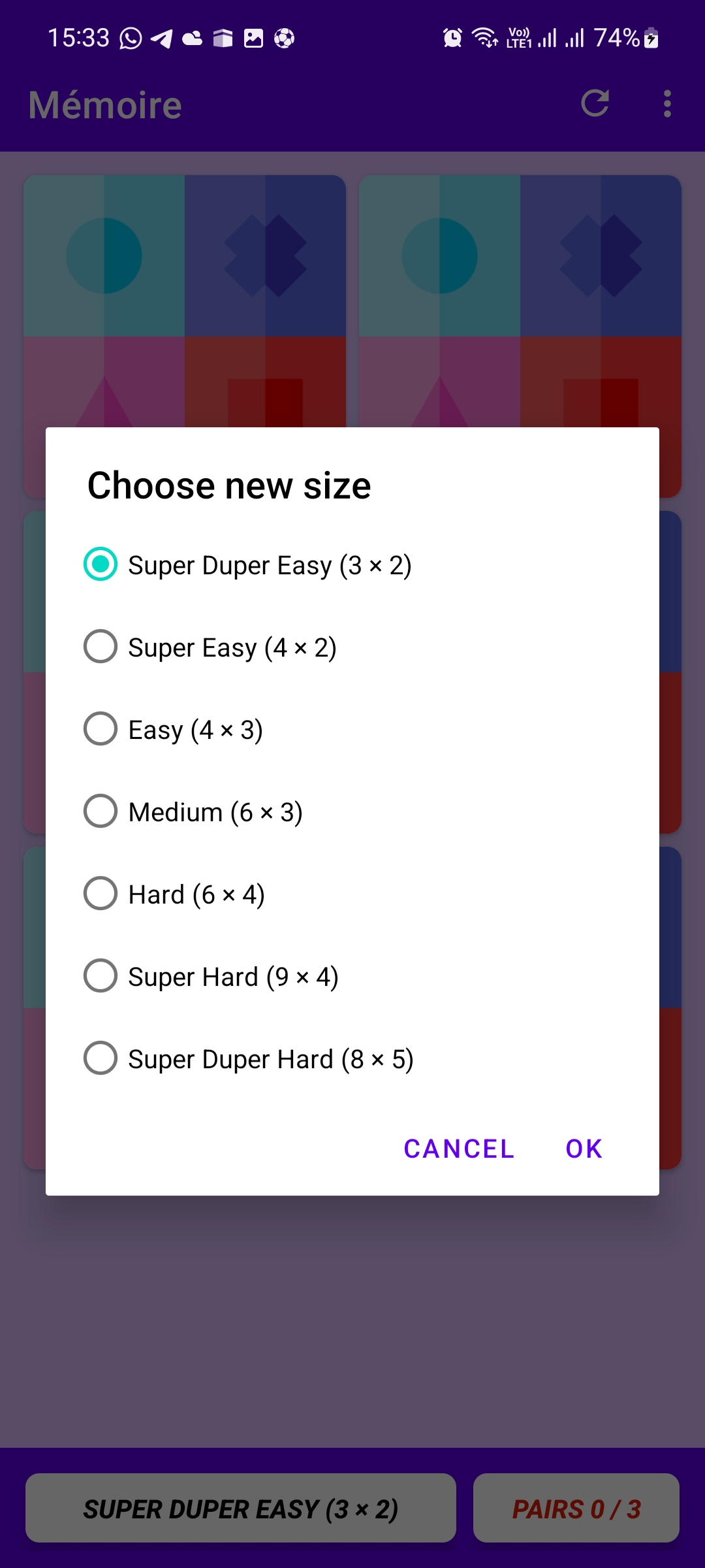 GitHub - umrhsn/Memoire: memory game app inspired by Rahul Pandey's