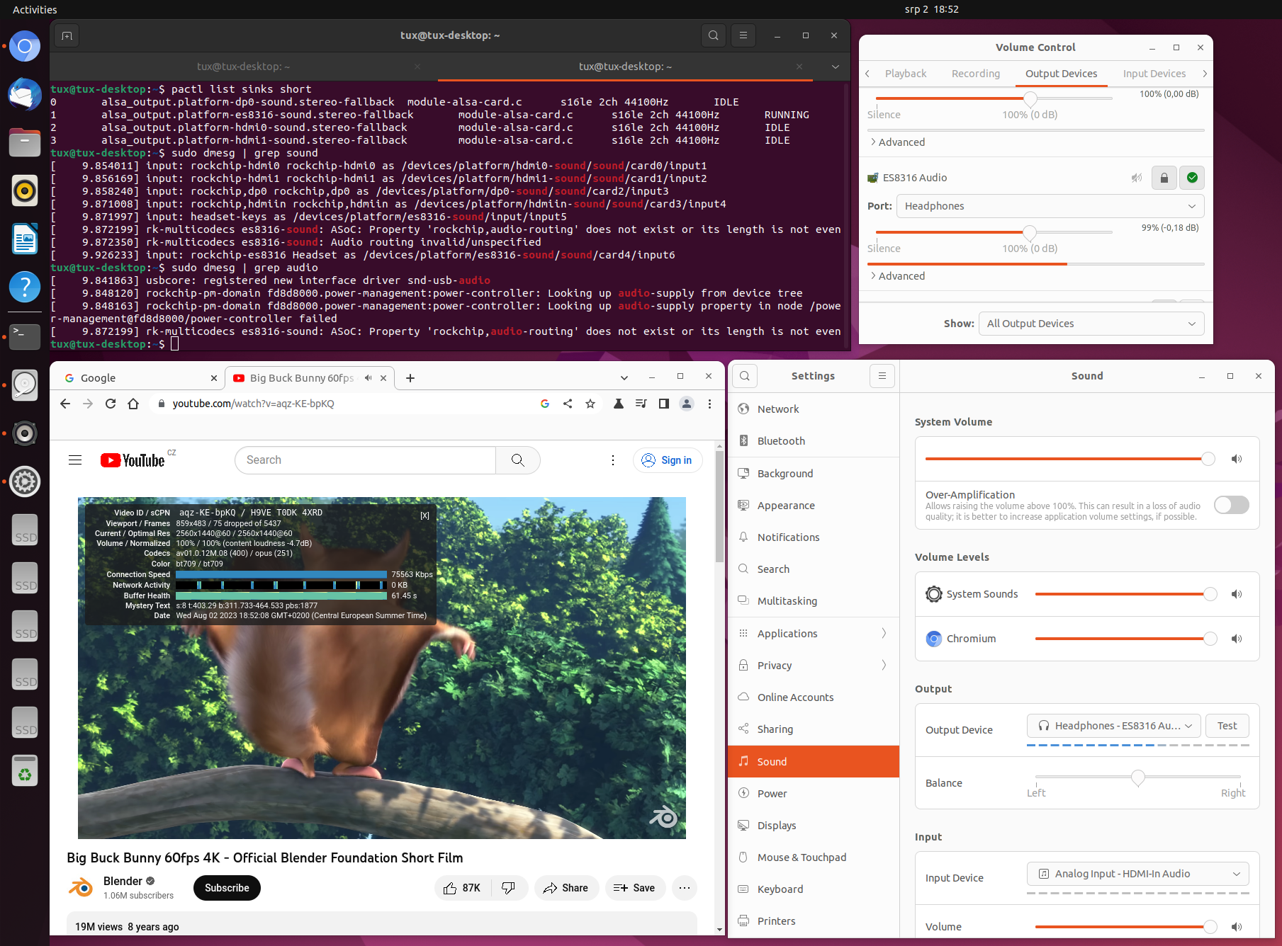 Rock Pi 5B: No sound in v1.21 · Issue #291 · Joshua-Riek/ubuntu-rockchip · GitHub