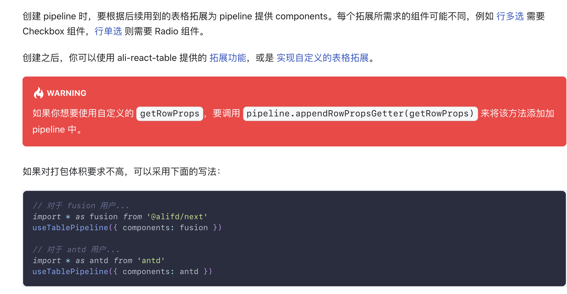 getRowProps与rowSelection有冲突 · Issue #182 · alibaba/ali-react-table · GitHub