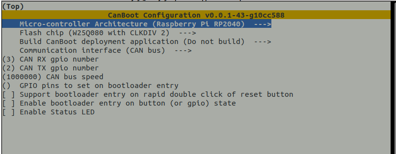 Unable to use CanBoot in custom rp2040 design · Issue #77 · Arksine/katapult · GitHub
