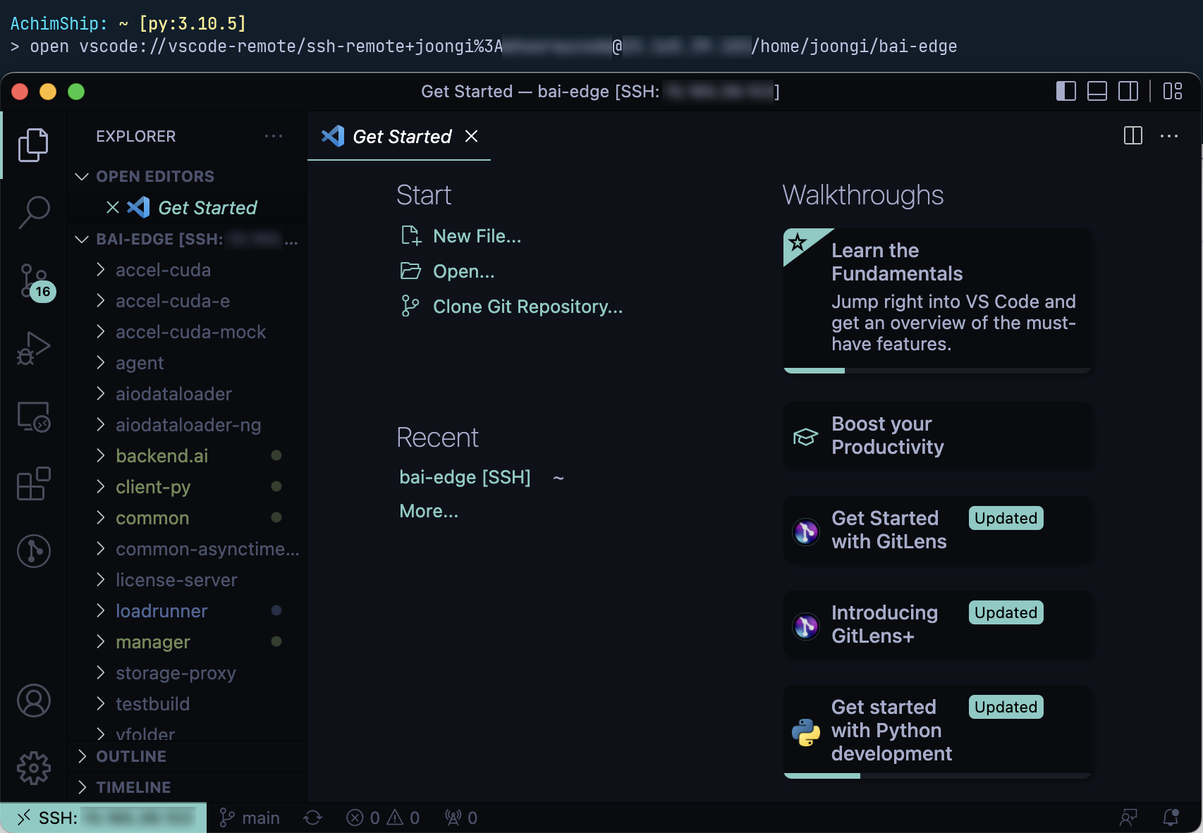 Support opening local VSCode using remote SSH mode to session containers · Issue #646 · lablup ...