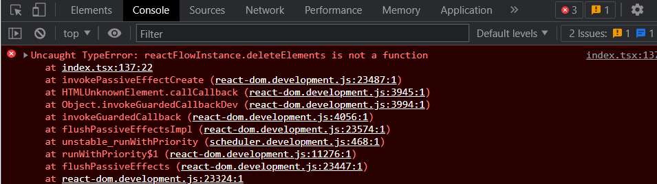 reactFlowInstance.deleteElements() returns the error "deleteElements is not a function" · Issue ...