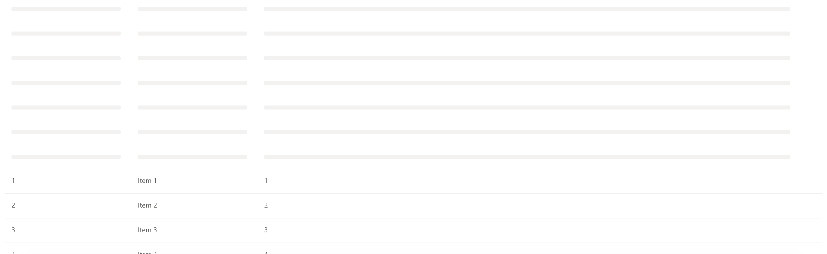 Bug: ShimmeredDetailsList shimmer rows will remain if given defined key ...