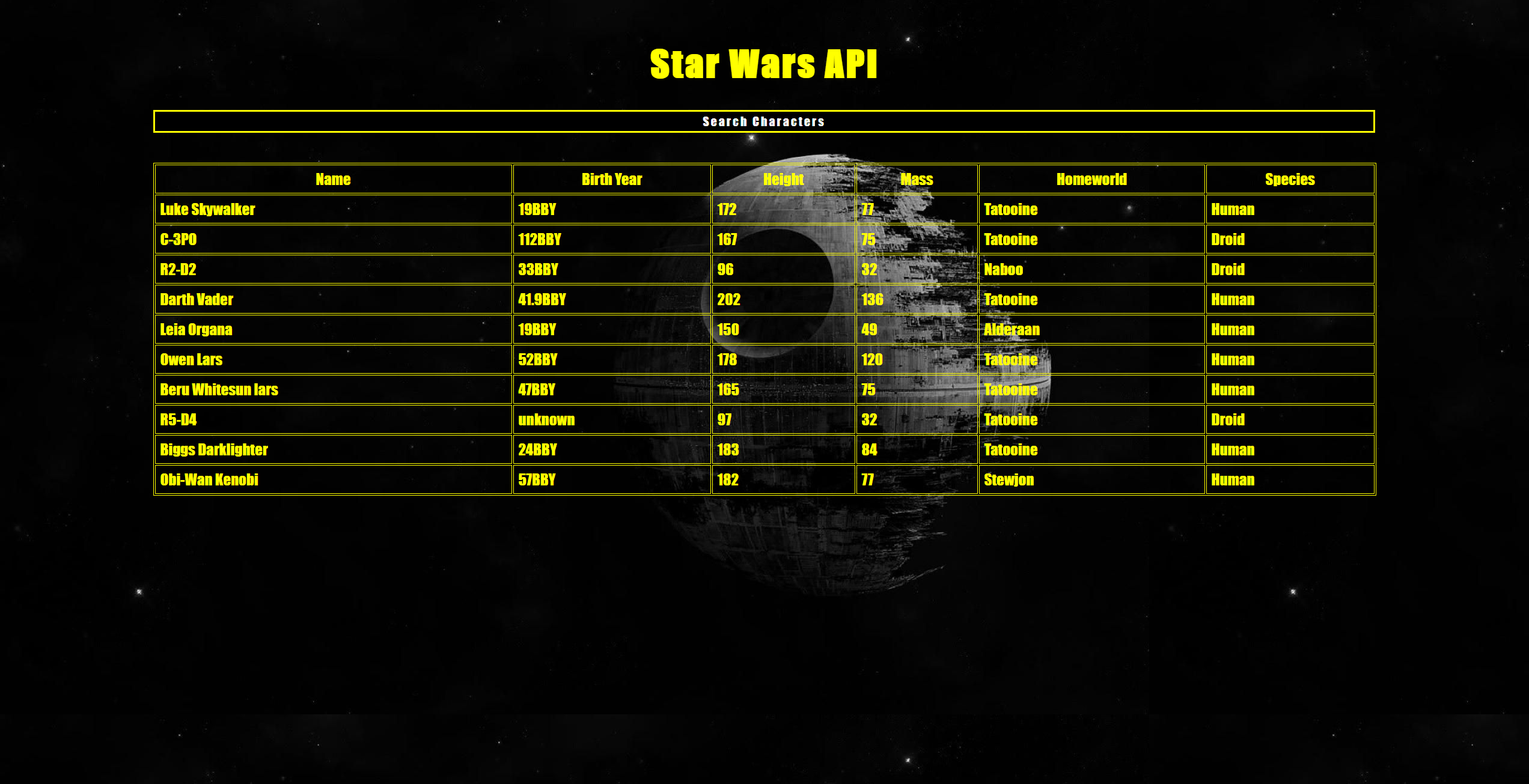 GitHub - JoeRocky7/Star-Wars-API-With-Hooks