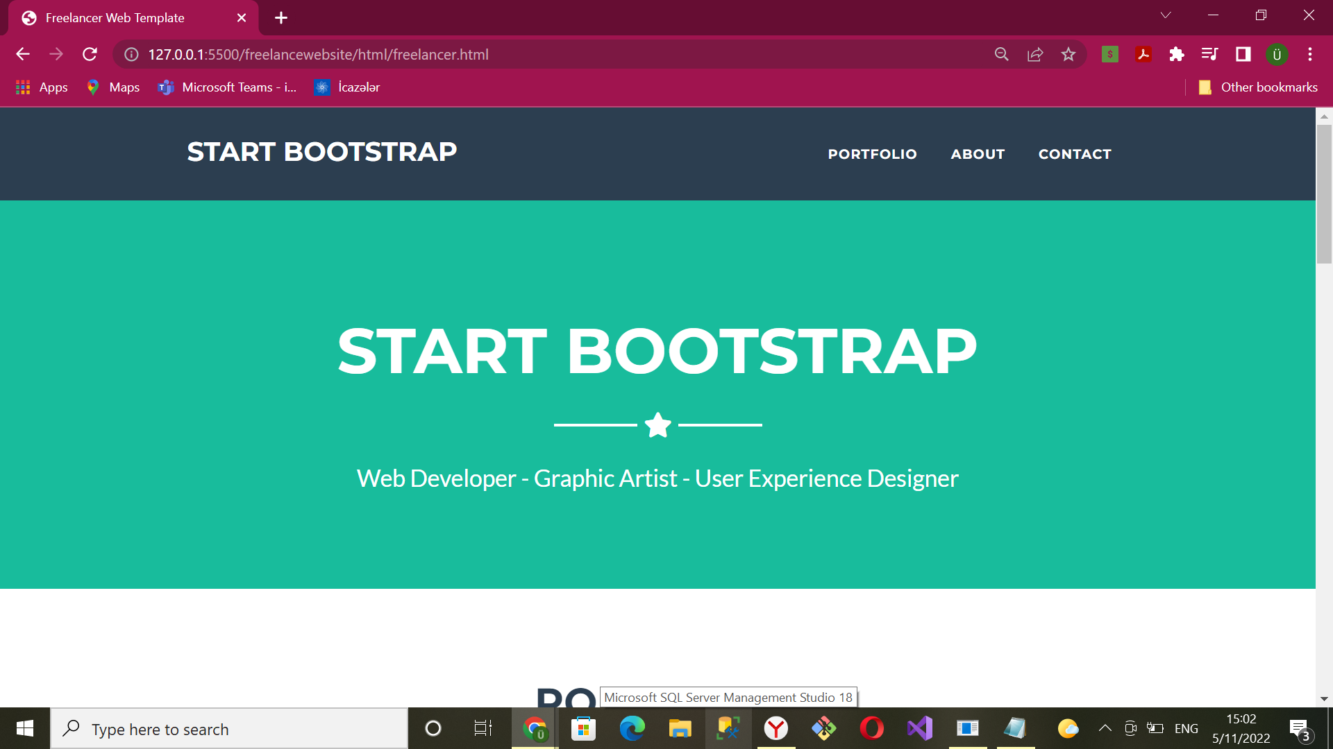 GitHub - ulkertehmezova1/freelancewebsite: This is basic portfolio website