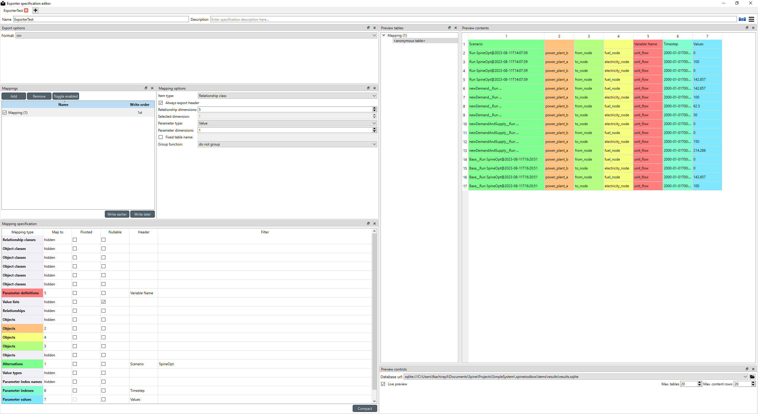 Exporter not working unless scenarios are defined in the scenario tree · spine-tools Spine ...