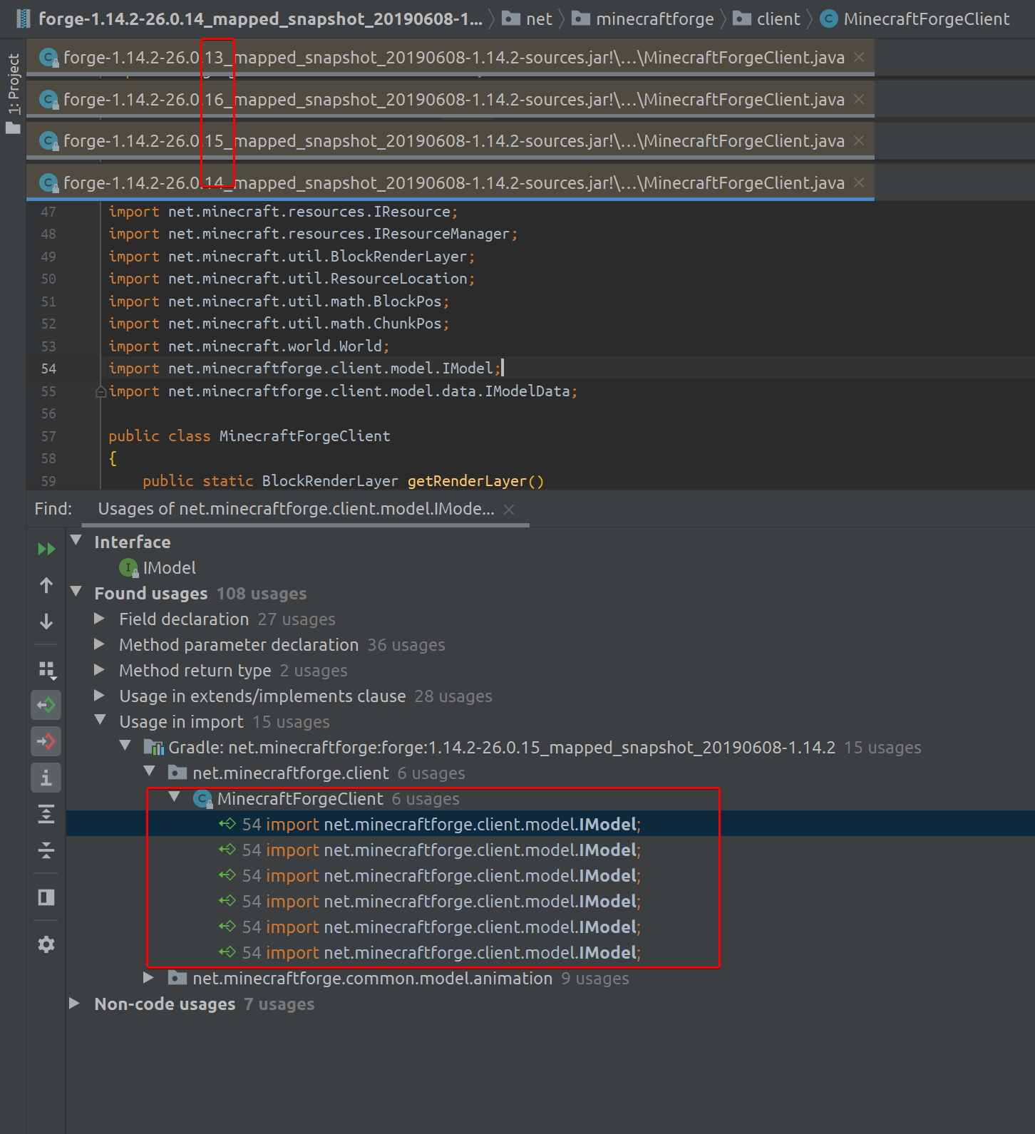 Every single cached source is being added · Issue #599 · MinecraftForge/ForgeGradle · GitHub