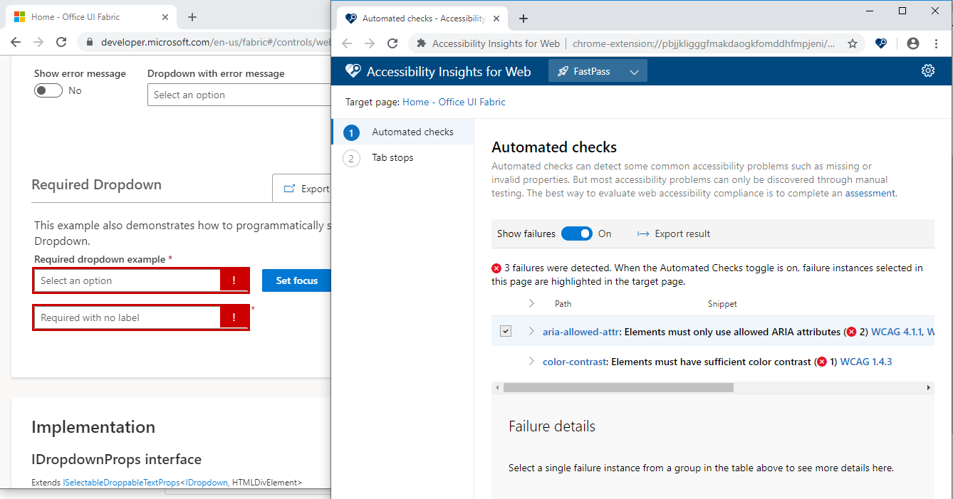 Dropdown : Aria label is not defined for the elements under 'Required Dropdown' usages · Issue ...
